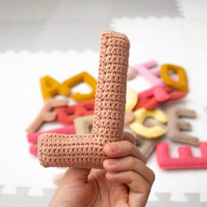 Letter L Crochet Pattern, Stuffed Amigurumi Capital Letters, Crochet ...