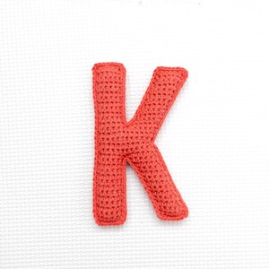 Letter K Crochet Pattern, Stuffed Amigurumi Capital Letters, Crochet ...