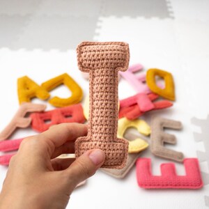 Letter I Crochet Pattern, Stuffed Amigurumi Capital Letters, Crochet ...