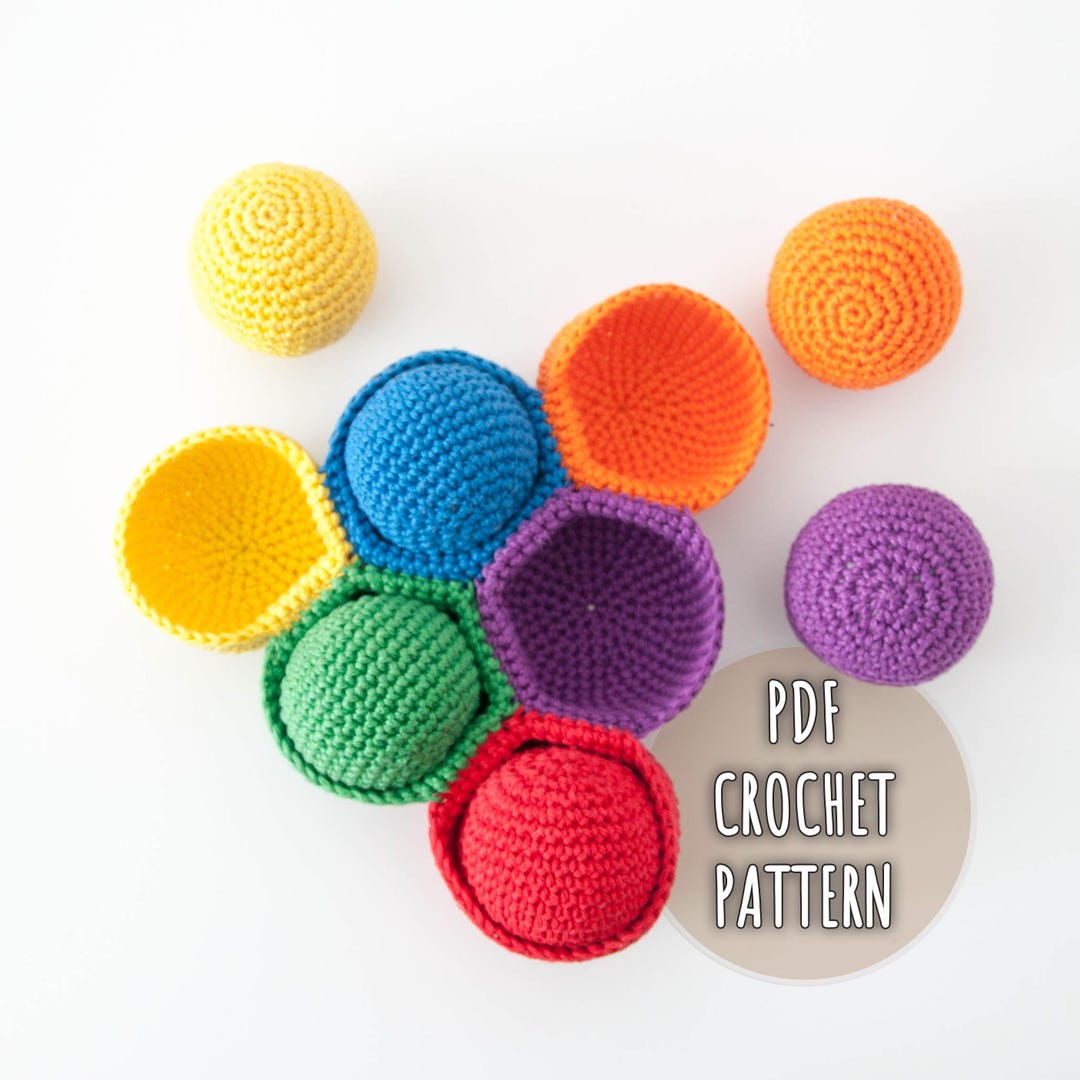 Montessori Crochet Baby Toy Pattern, Color Sorting Game Crochet Pattern ...