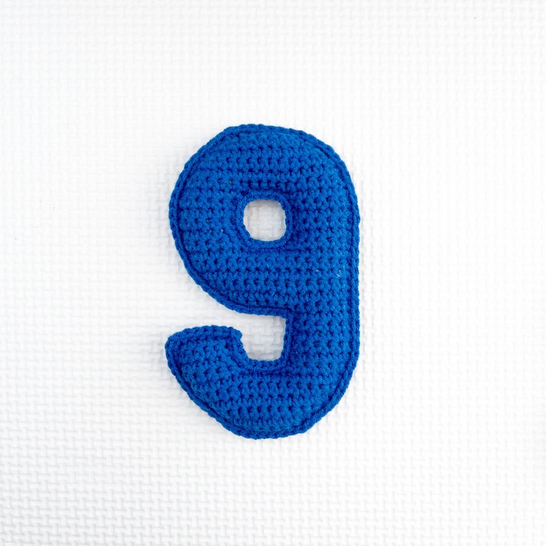 Number 9 Crochet Pattern, Soft Crochet Number Nine, Amigurumi Number ...