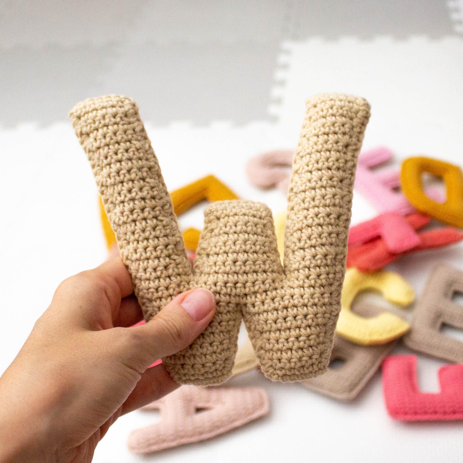 Letter W Crochet Pattern, Stuffed Amigurumi Capital Letters, Crochet ...
