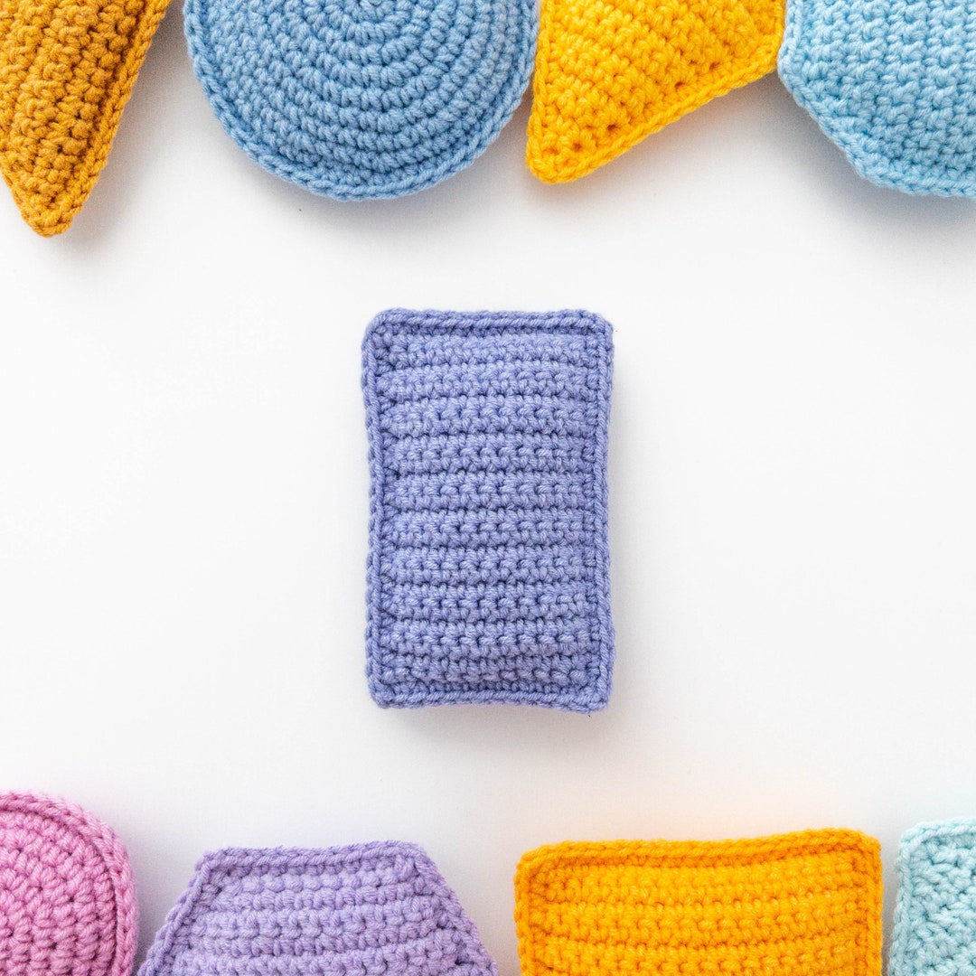 Crochet Rectangle Pattern, Amigurumi Rectangle Crochet Pattern, Crochet ...