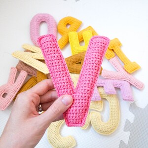 Letter V Crochet Pattern, Stuffed Amigurumi Capital Letters, Crochet Alphabet Pattern, Plush ...