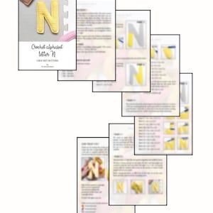 Letter N Crochet Pattern, Stuffed Amigurumi Capital Letters, Crochet ...