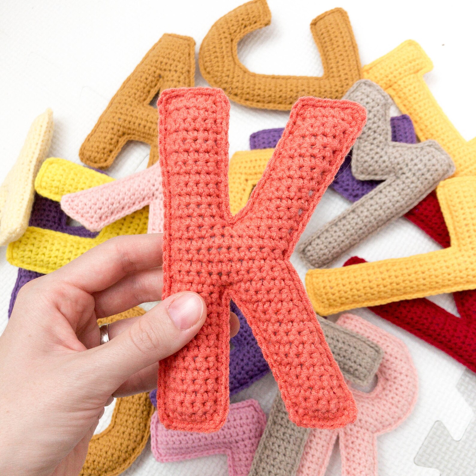 Letter K Crochet Pattern, Stuffed Amigurumi Capital Letters, Crochet ...