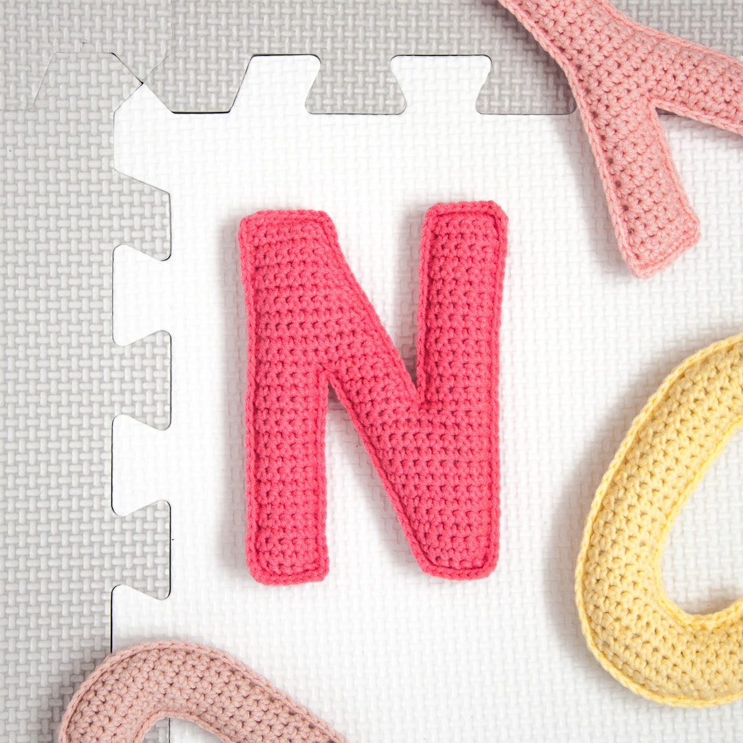 Letter N Crochet Pattern, Stuffed Amigurumi Capital Letters, Crochet ...
