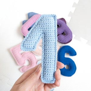 Crochet Numbers Pattern, Plush Number Set 0 to 9, Crochet 123 Pattern ...