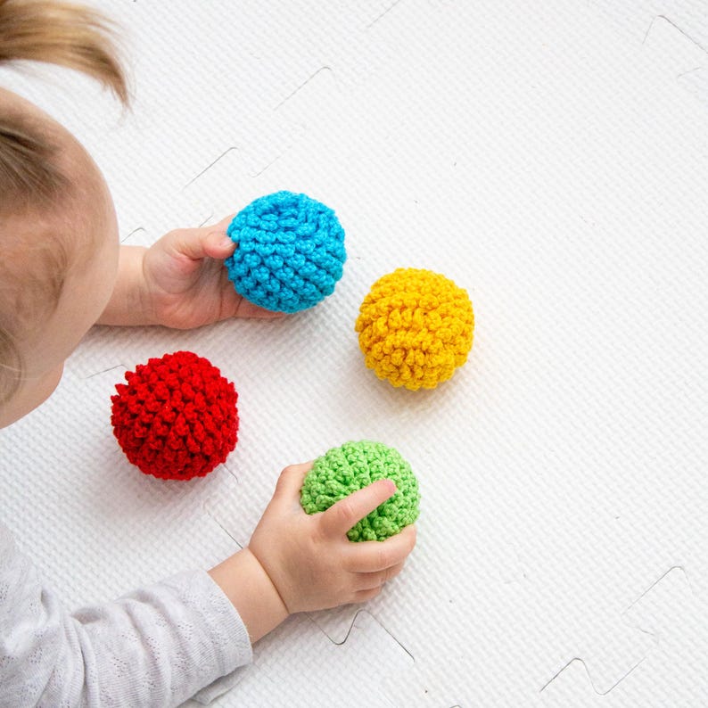 Crochet Sensory Ball Pattern, Montessori Baby Toy Crochet Pattern PDF ...