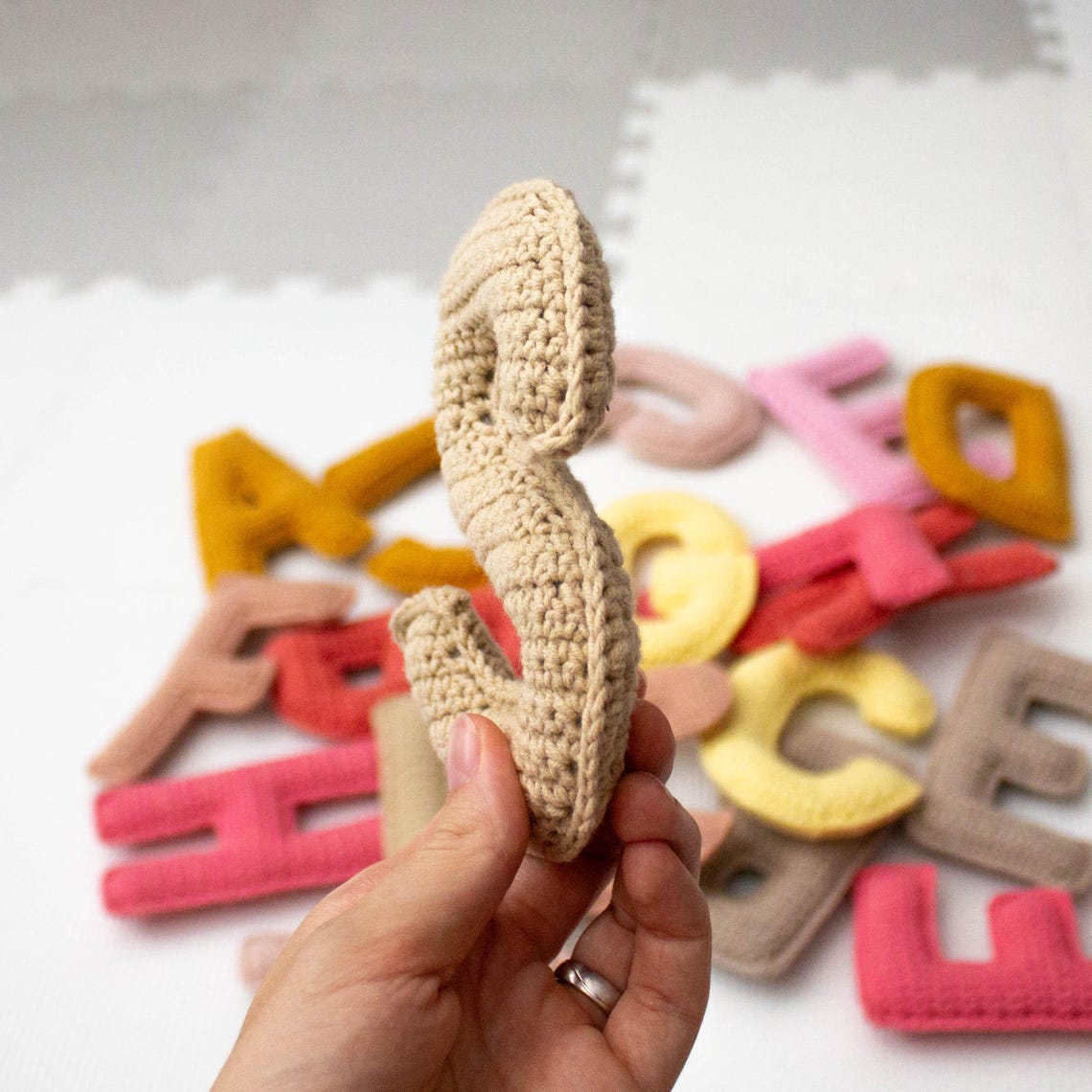 Letter S Crochet Pattern, Stuffed Amigurumi Capital Letters, Crochet ...