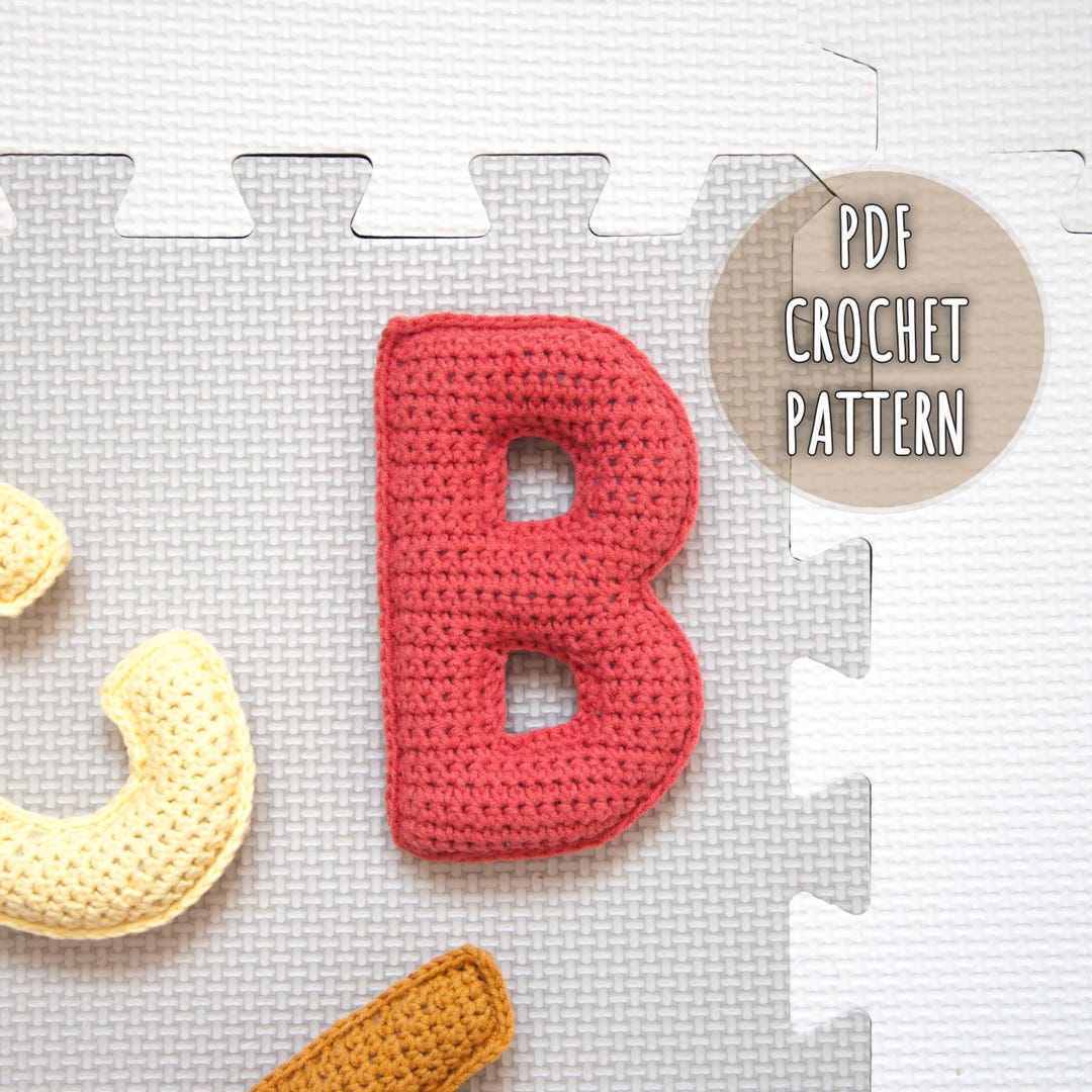 Letter B Crochet Pattern, Crochet Alphabet Letters, Plush Amigurumi ...