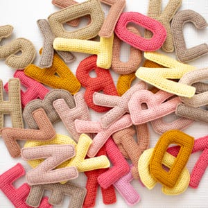 Crochet Alphabet Pattern, Soft Crochet Letters, Stuffed Amigurumi ...