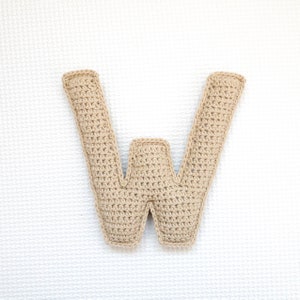 Letter W Crochet Pattern, Stuffed Amigurumi Capital Letters, Crochet ...