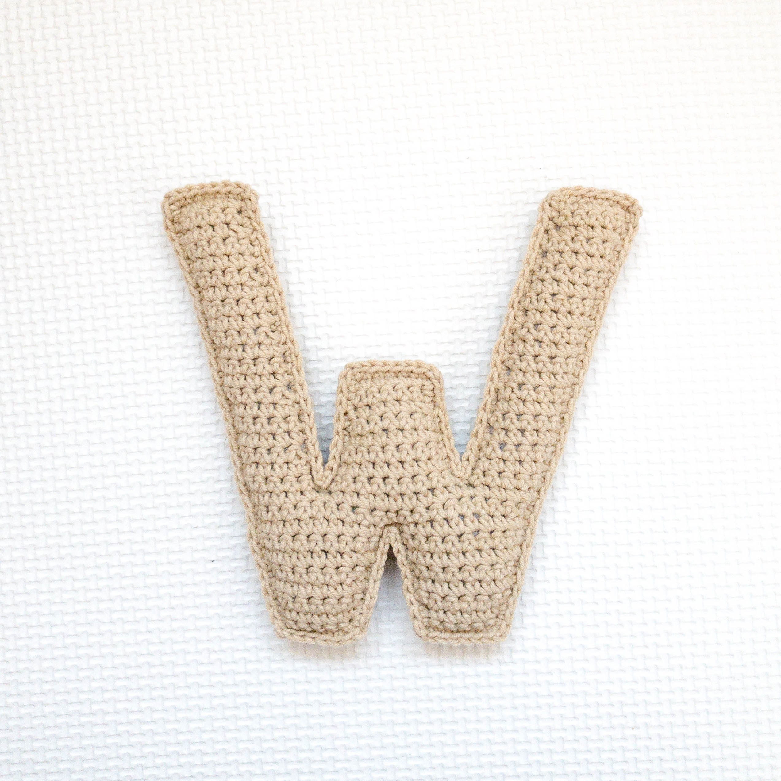 Letter W Crochet Pattern, Stuffed Amigurumi Capital Letters, Crochet ...