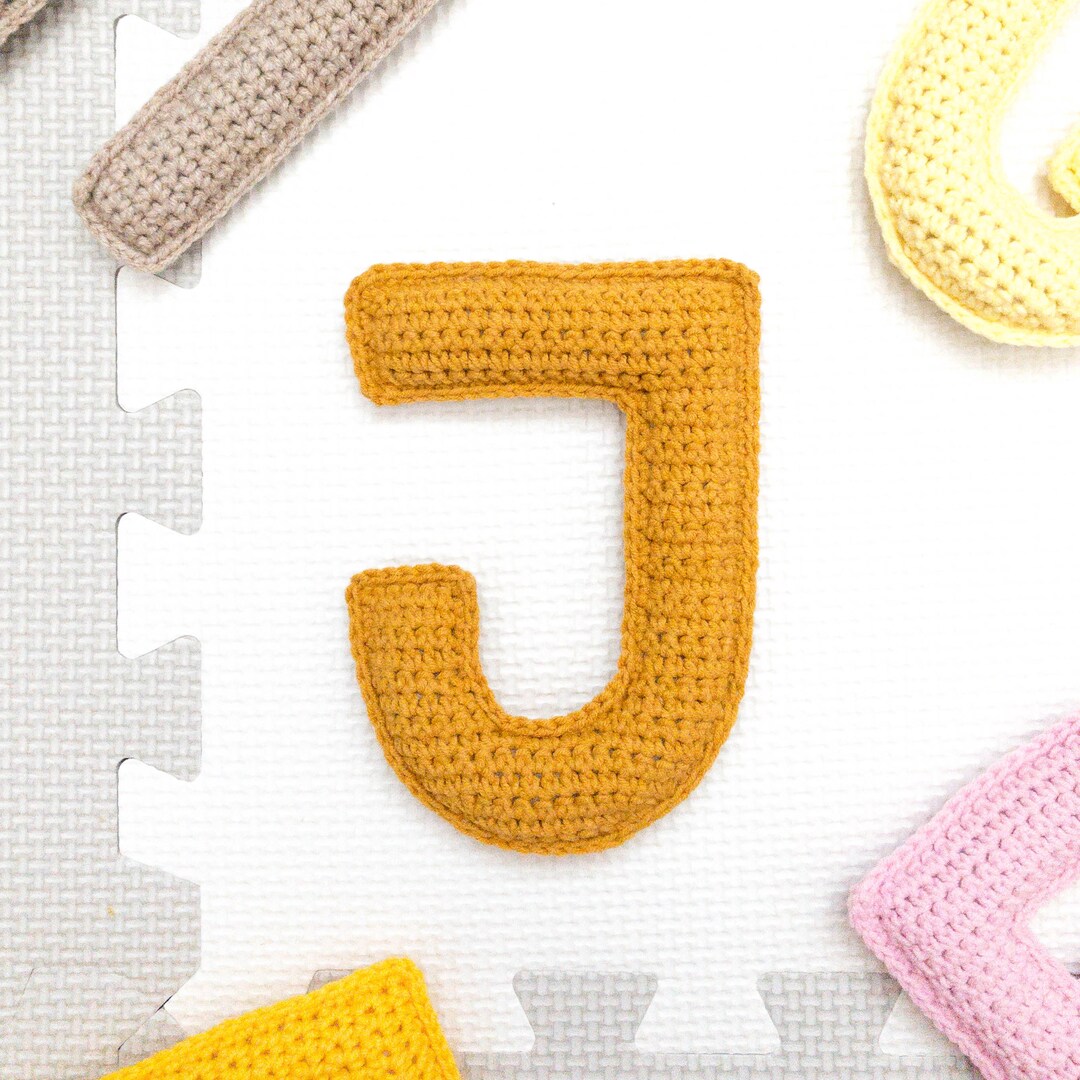 Letter J Crochet Pattern, Stuffed Amigurumi Capital Letters, Crochet ...
