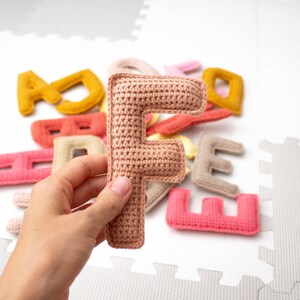 Letter F Crochet Pattern, Stuffed Amigurumi Capital Letters, Crochet ...