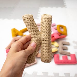 Letter K Crochet Pattern, Stuffed Amigurumi Capital Letters, Crochet ...