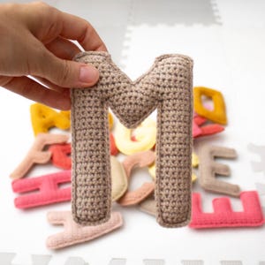 Letter M Crochet Pattern, Stuffed Amigurumi Capital Letters, Crochet ...