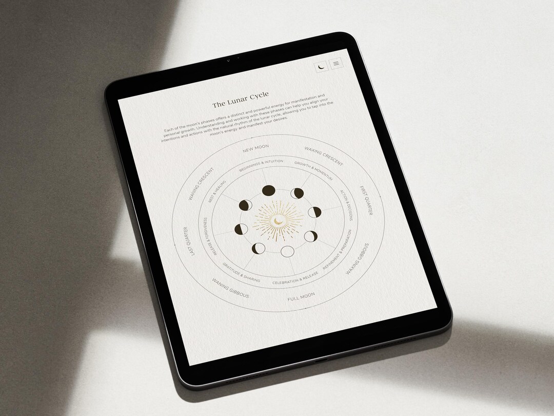 AUS Digital Lunar Journal 2025 | Moon Manifestation Journal | Fully ...