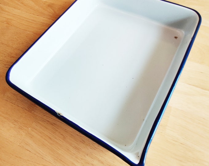 Vintage Enamelware Photo Chemical Tray, Dark Room Developing Tray ...