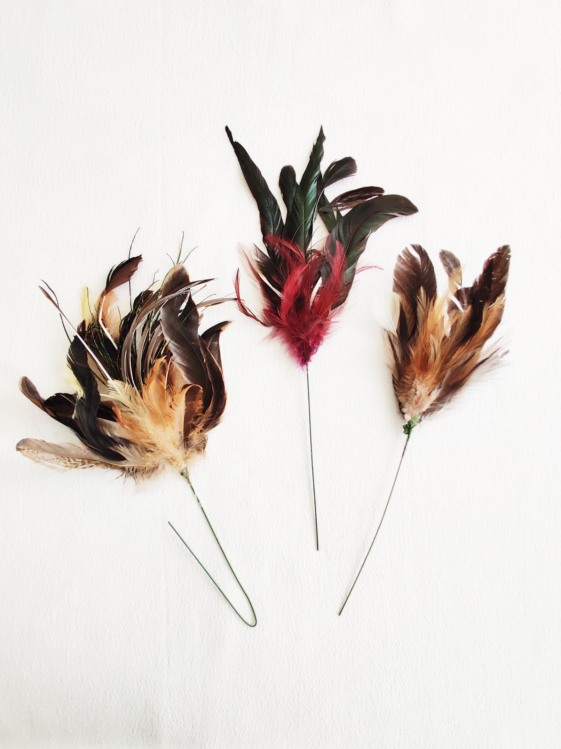 Vintage Feathers Hat Pins, Made Before 2000, Feather Spray Collections ...