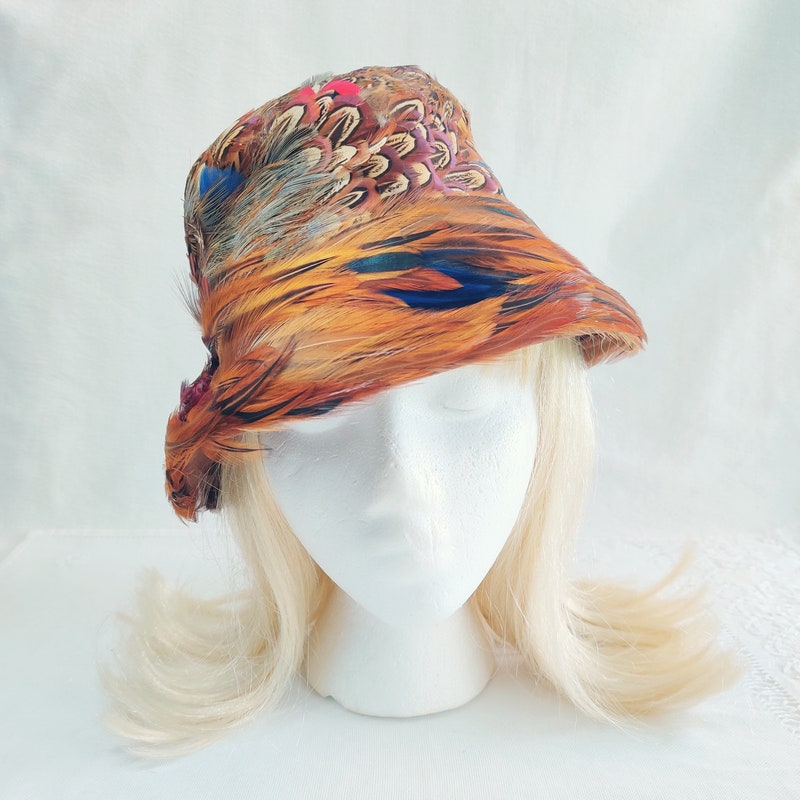 Vintage Feather Hat - Etsy
