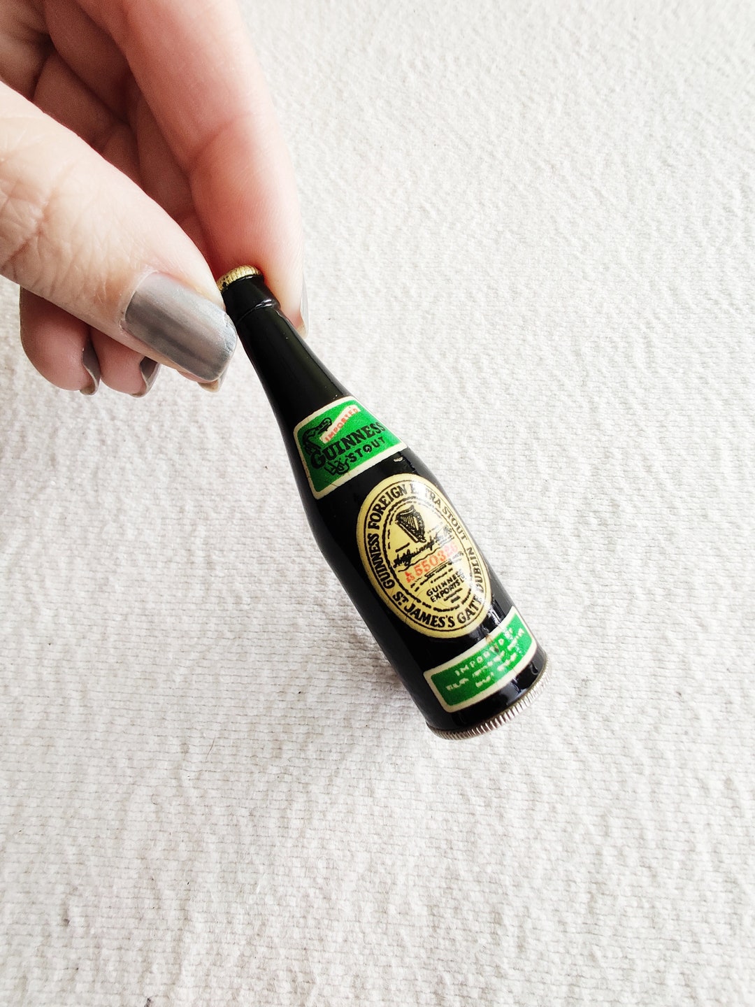 Vintage Guinness Stout Miniature Bottle Lighter, Beer Mini Lighter ...