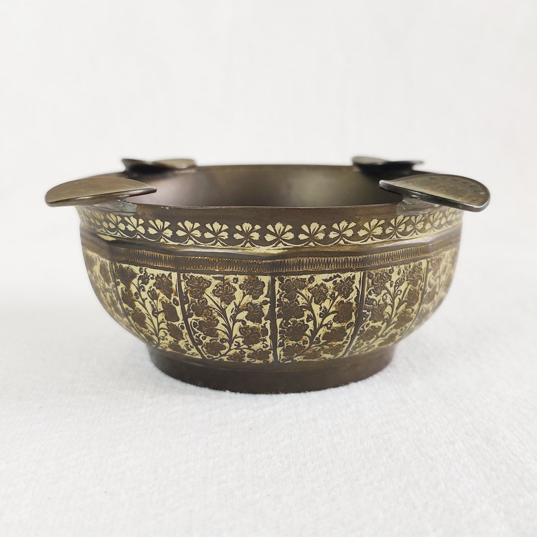 Vintage Brass Ashtray, Shell Casing WWII Trench Art, H.K Made in Btsh ...