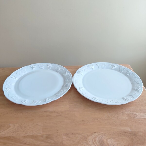 Milk Glass Platter - Etsy