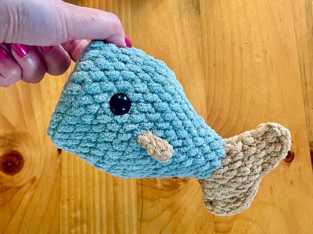 Crochet Flip Fish Plush Toy, Bottle Flipping Game, Flip the Fish Toy ...