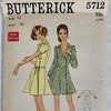 Vintage Simplicity 4971 Misses Pajama Printed Sewing Pattern | Size 16 ...