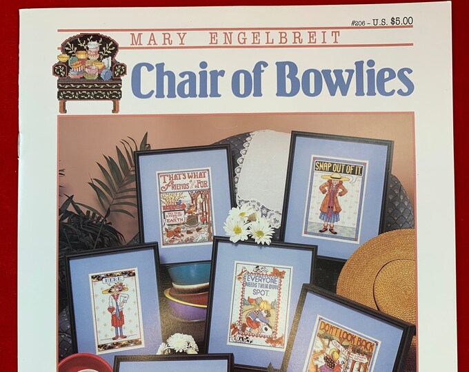 Dimensions Mary Engelbreit Chair of Bowlies Cross Stitch Charts ...
