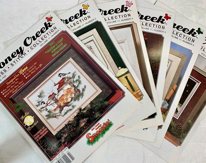 Stoney Creek Cross Stitch Collection Magazine Yearly Lot Complete 1999 ...