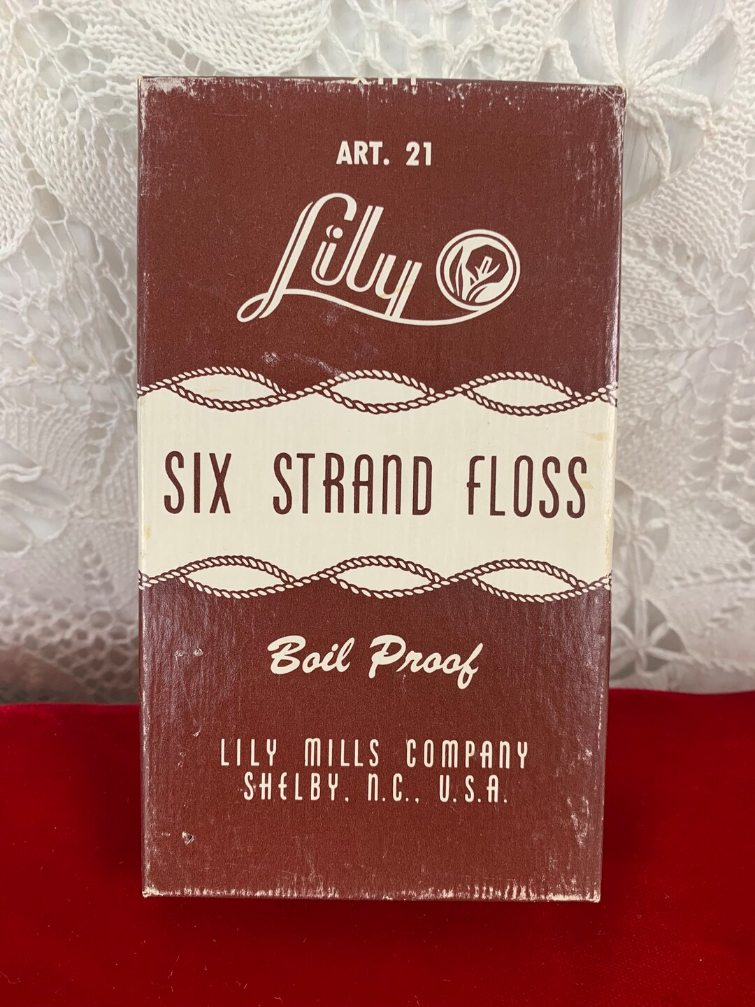 Vintage Lily Six Strand Floss Box With Floss Bucilla Floss - Etsy