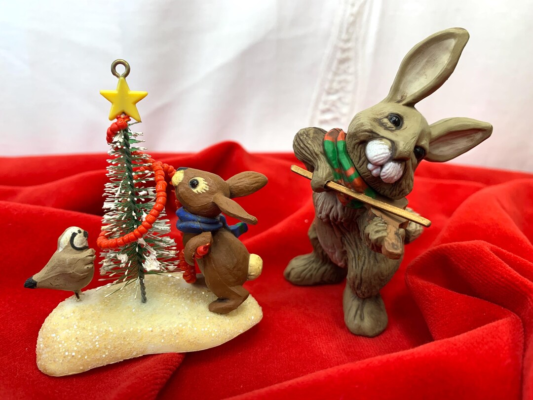 Lot of 2 Vintage Hallmark Christmas Ornaments "the Friendly Fiddler ...