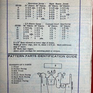 Anne Adams 4995 Vintage Dress Sewing Pattern Size 14 Bust 36 Complete ...