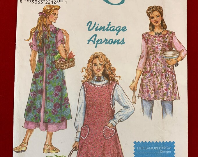 Simplicity 8372 Apron Sewing Pattern Vintage Apron Pattern | Complete ...