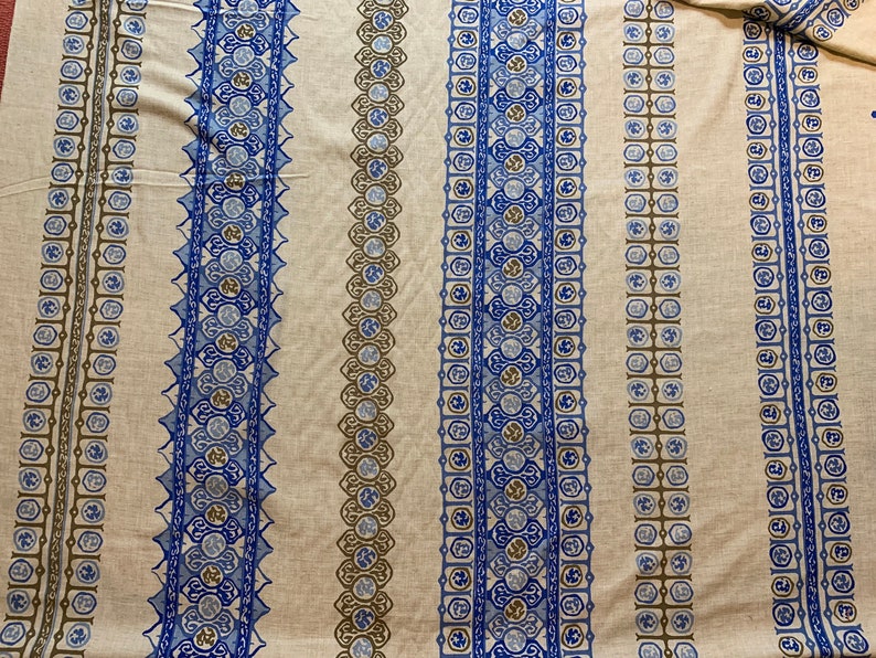 Vintage Boris Kroll Fabric: 1960s Taiwan Stripe, 13 Yards - Etsy