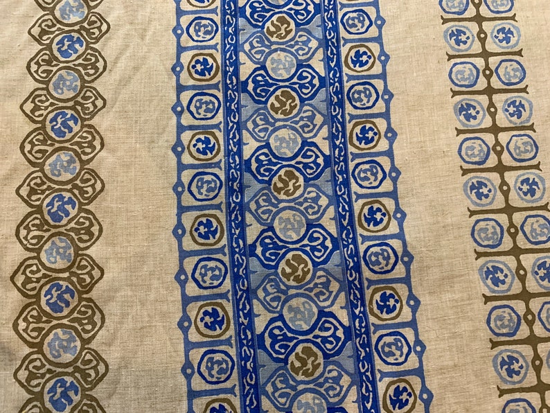 Vintage Boris Kroll Fabric: 1960s Taiwan Stripe, 13 Yards - Etsy
