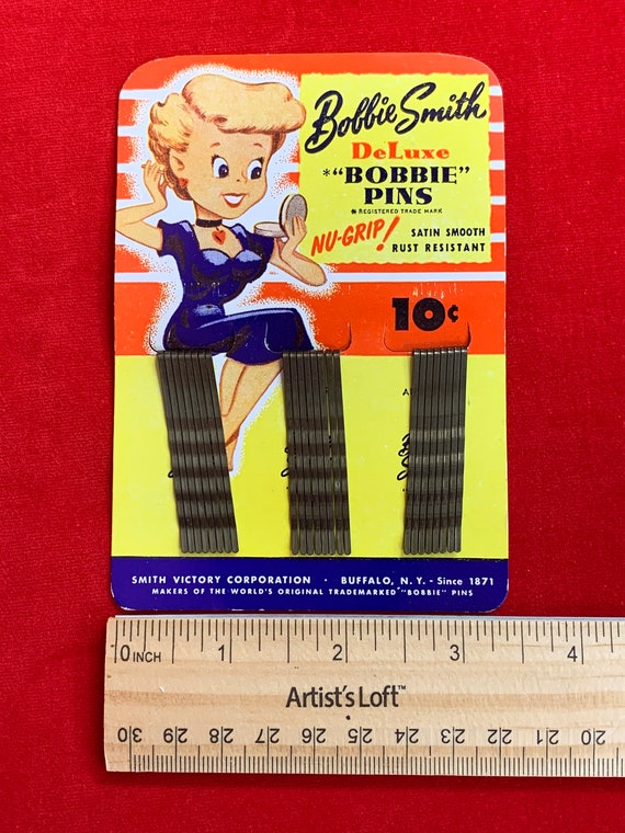 Vintage NOS Bobbie Smith Bobbie Pins Complete on Card… - Gem