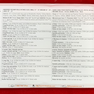 Simplicity 5215 Baby Doll Clothes Patterns Complete, Uncut, Factory ...