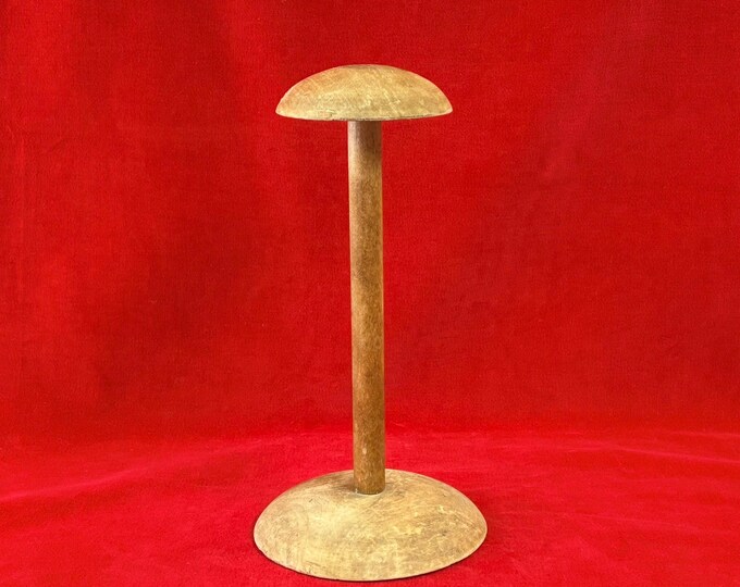 Vintage Rustic Wooden Hat Stand, Millinery Display Stand | Unfinished ...