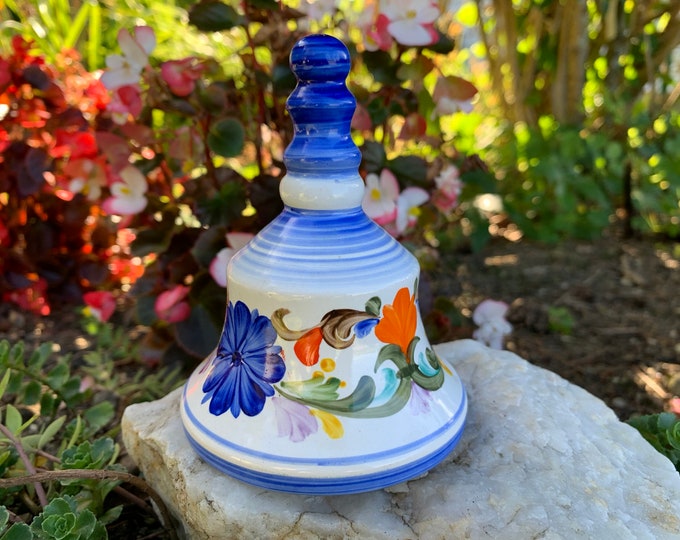 Vintage Cuernavaca Hand Painted Mexican Ceramic Bell | Hand Painted ...