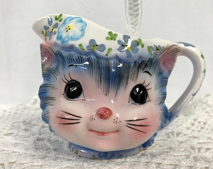 Vintage Lefton Miss Priss Creamer Pitcher Kitty Cat | Vintage Lefton ...