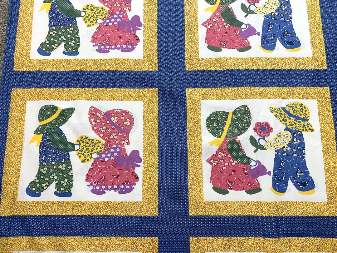 Sunbonnet Sue Overalls Sam Fabric Panels Yardage 24 Panels 1930s ...
