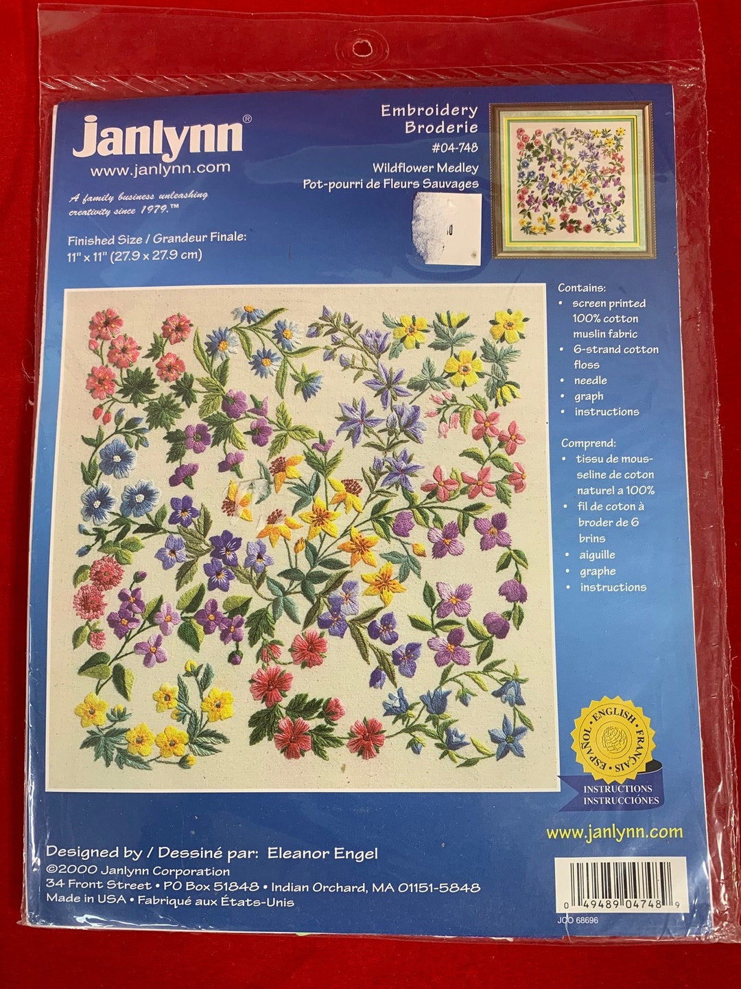 Janlynn Wildflower Medley Embroidery Kit 04-748 Unopened - Etsy