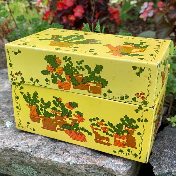 70s Recipe Box - Etsy