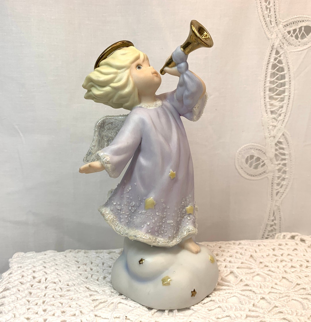 Heavenly Kingdom Enesco Angel With Trumpet 528366 With Original Box ...