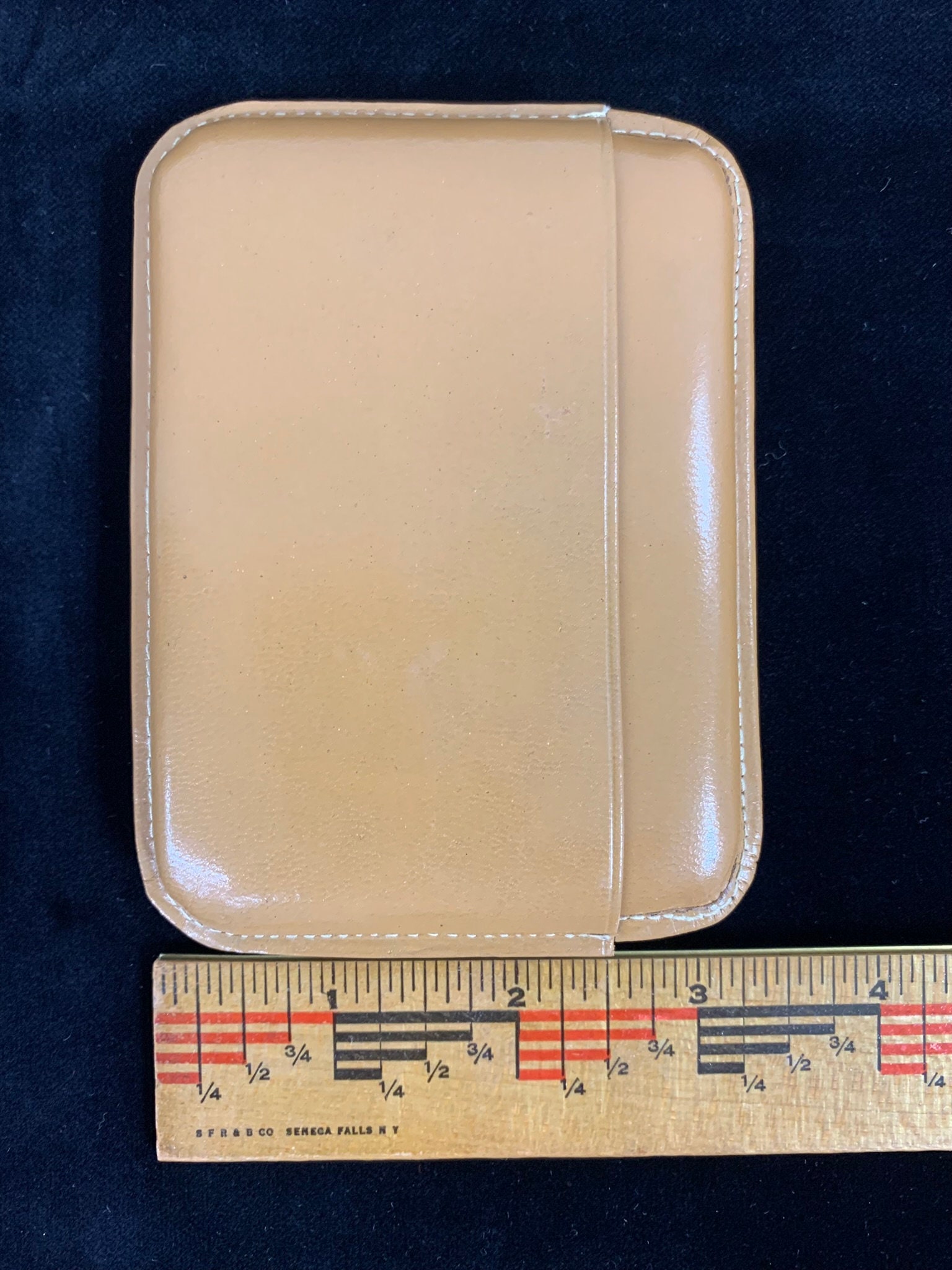 Vintage Brown Leather Small Case Slides Apart Two Piece - Etsy