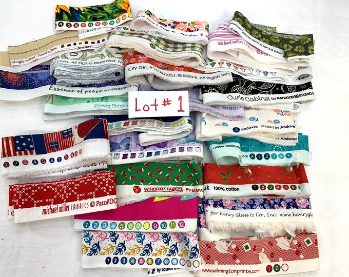 Fabric Selvages Bundle 30 Yards for Selvage Projects, Crafting ...